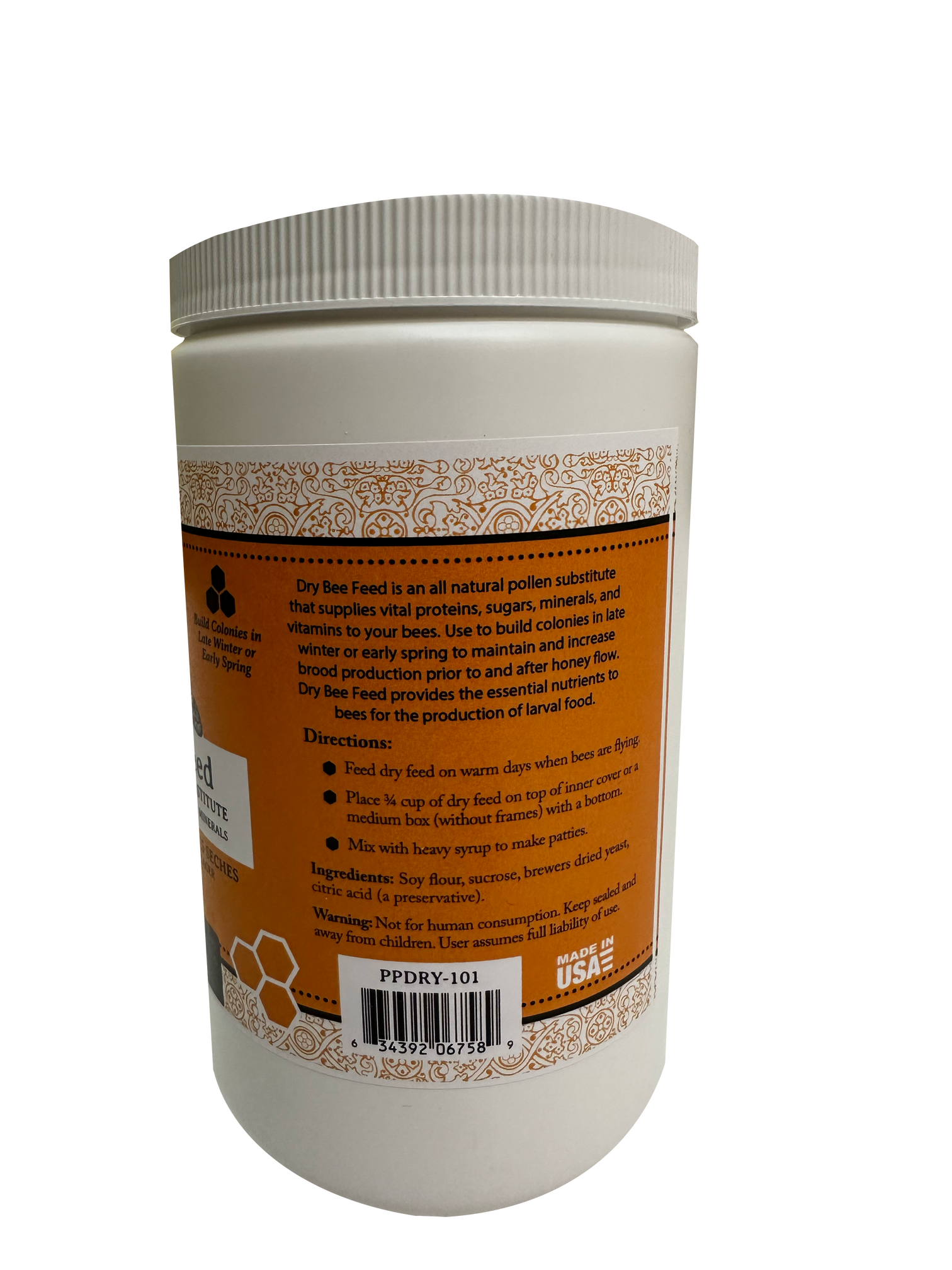 Dry Bee Feed is an all-natural pollen substitute supplying vital ...